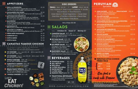 OUR MENU - MY CURBSIDE MENU | CANASTAS CHICKEN